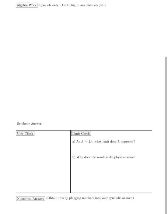 Solved A block is suspended vertically from the ceiling | Chegg.com