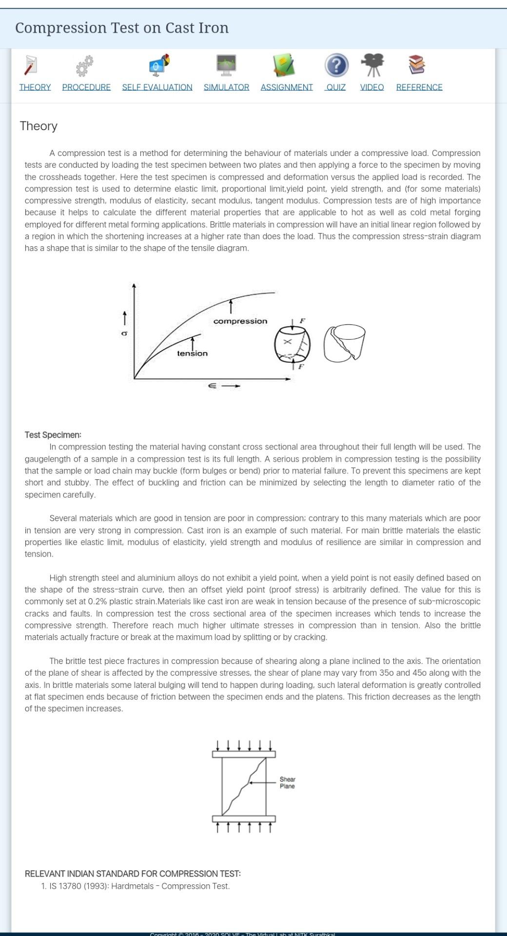 tensile test on cast iron lab report with the | Chegg.com