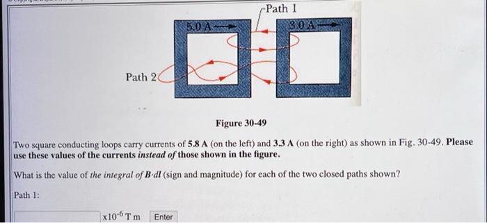 Solved Figure 30−49 Two square conducting loops carry | Chegg.com