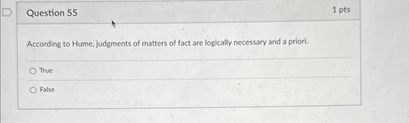 Solved Question 551 ﻿ptsAccording to Hume, judgments of | Chegg.com