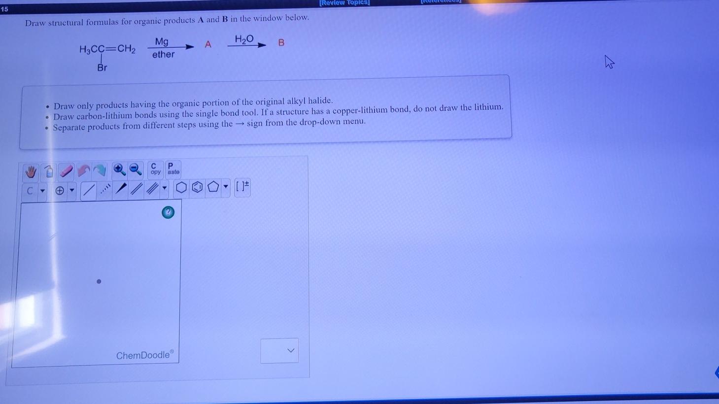 Solved (Review Topics NAS 15 Draw structural formulas for | Chegg.com