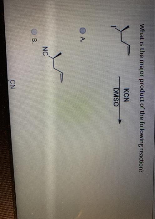 Solved What is the major product of the following reaction? | Chegg.com