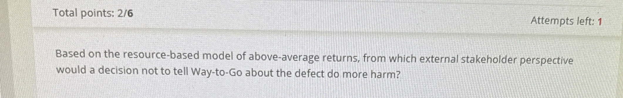 Solved based on the resource Total points: 26Attempts left: | Chegg.com