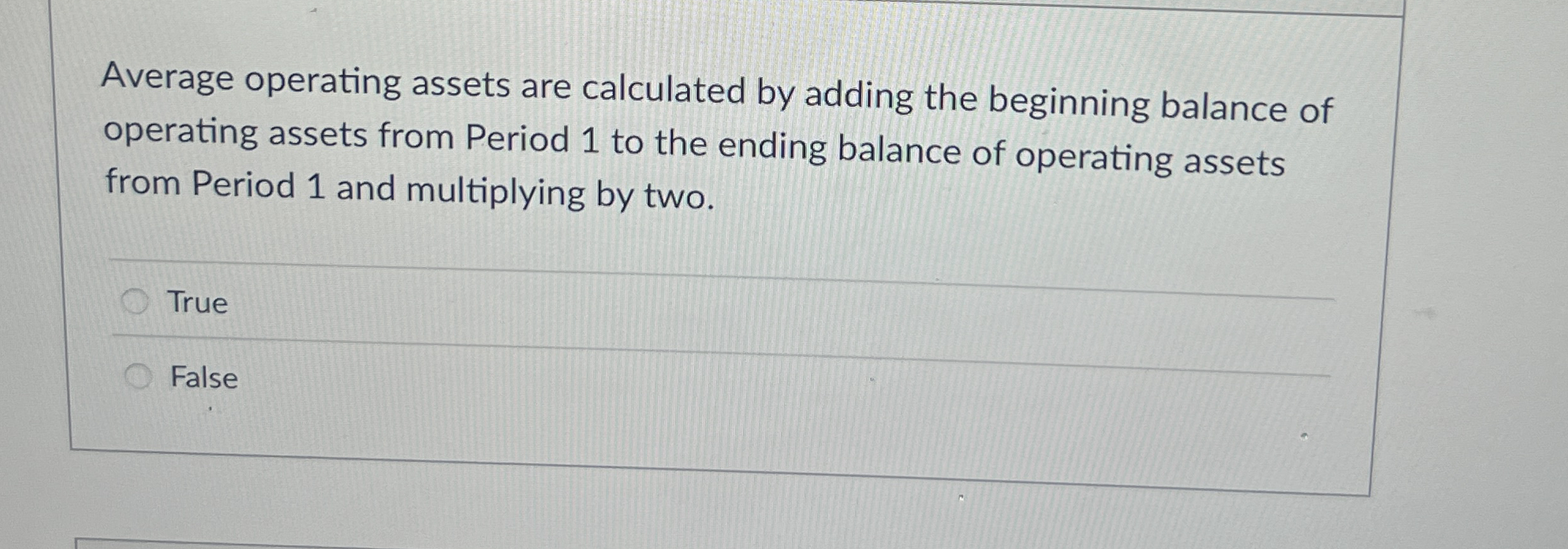 Solved Average operating assets are calculated by adding the | Chegg.com