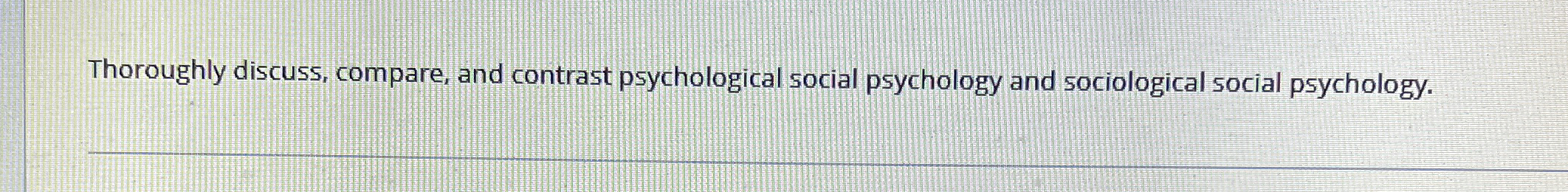 Solved Thoroughly discuss, compare, and contrast | Chegg.com