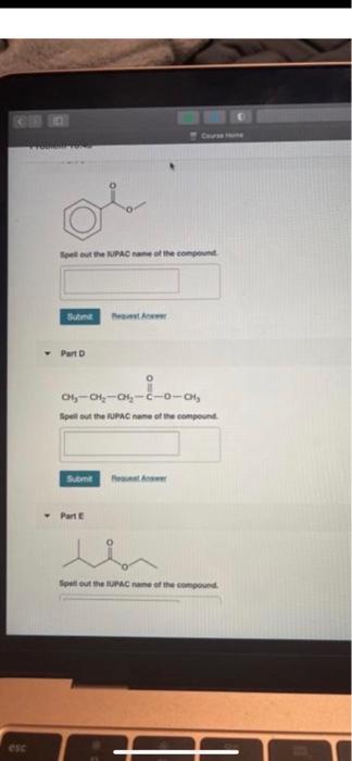 Solved the NIPAC of the compound Part CH-OH-OH-C-0-01 Spell | Chegg.com