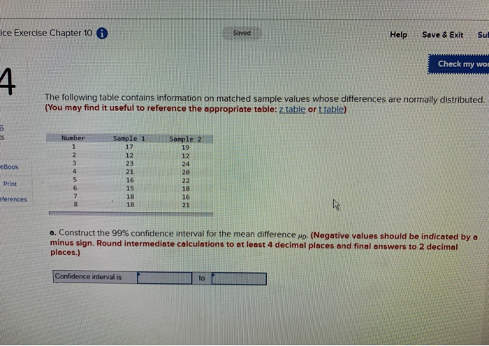 Solved ice Exercise Chapter 10 Saved Help Save & Exit Sul | Chegg.com
