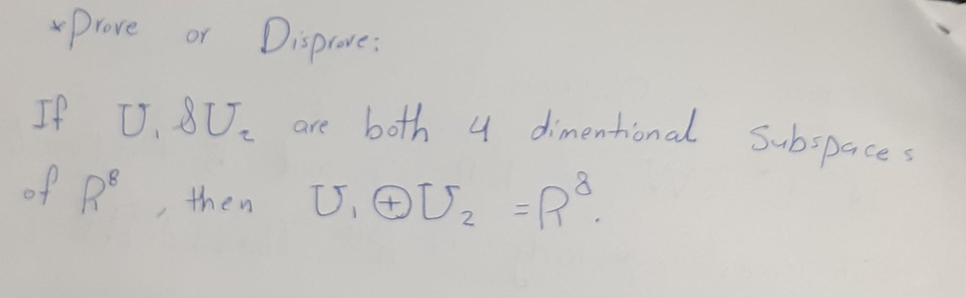 Solved Prove or disprove If U1 and U2 are both 4 | Chegg.com