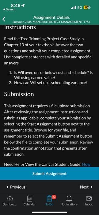 Solved Assignment Details Summer-2235-MAN3583 PROJECT | Chegg.com