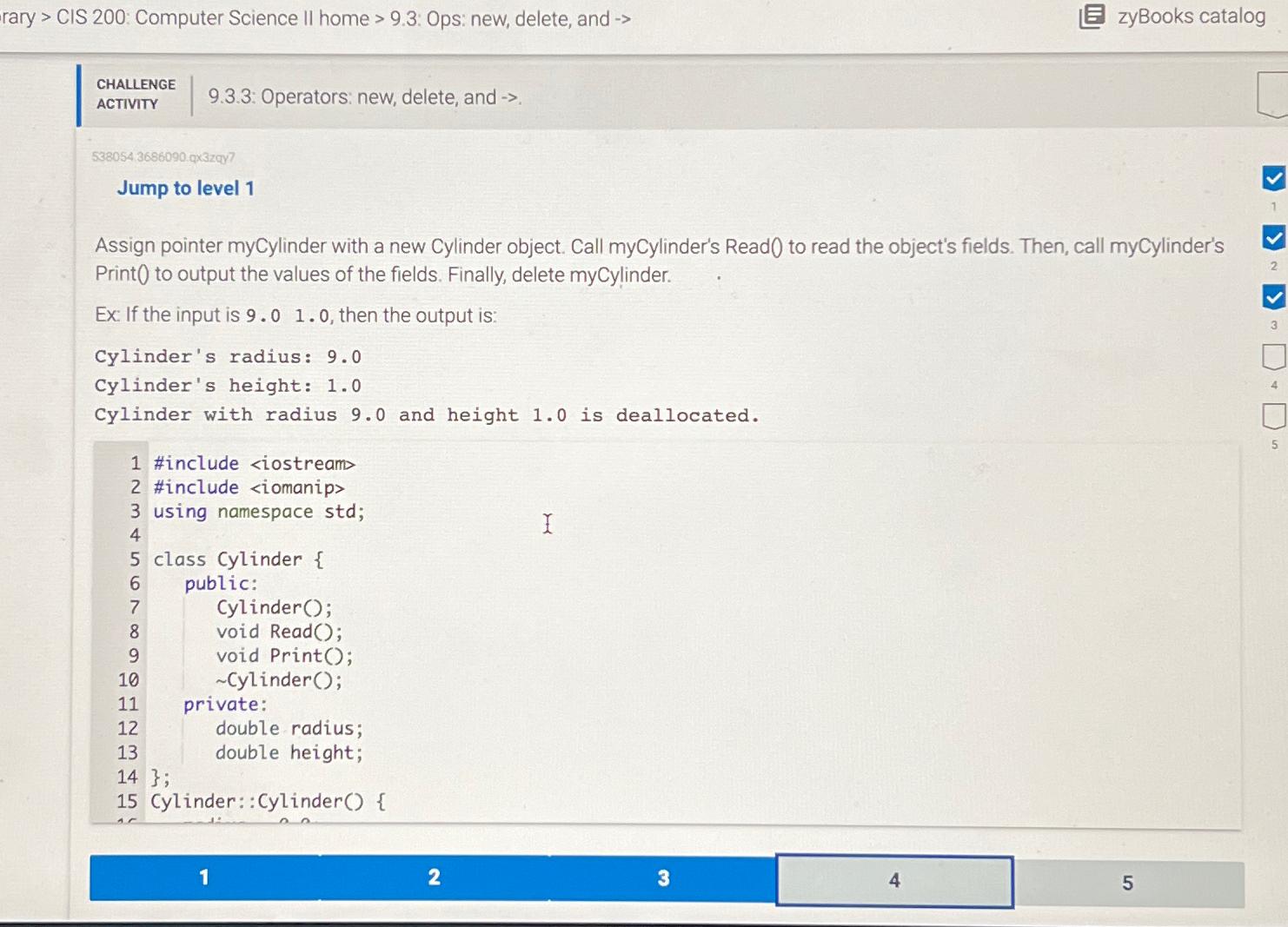 Solved rary > ﻿CIS 200: Computer Science II home > 9.3: Ops: | Chegg.com