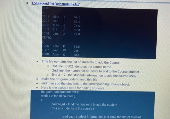 Solved [1] Create a class Course and Aggregated Class | Chegg.com