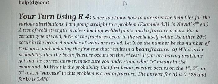 Your Turn Using R 4 Since You Know How To Interpret 