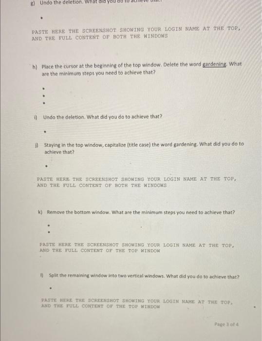 Solved Lab 06 - Getting Started with Using the Emacs Editor | Chegg.com