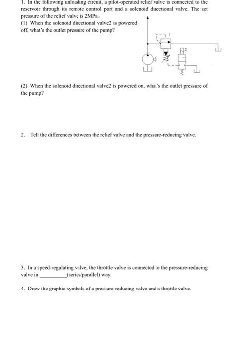 Solved 1. In the following unloading circuit, a | Chegg.com