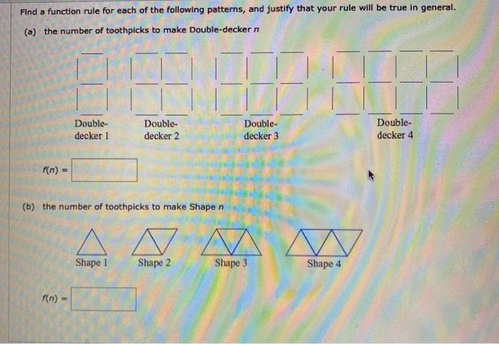 Solved Find a function rule for each of the following | Chegg.com