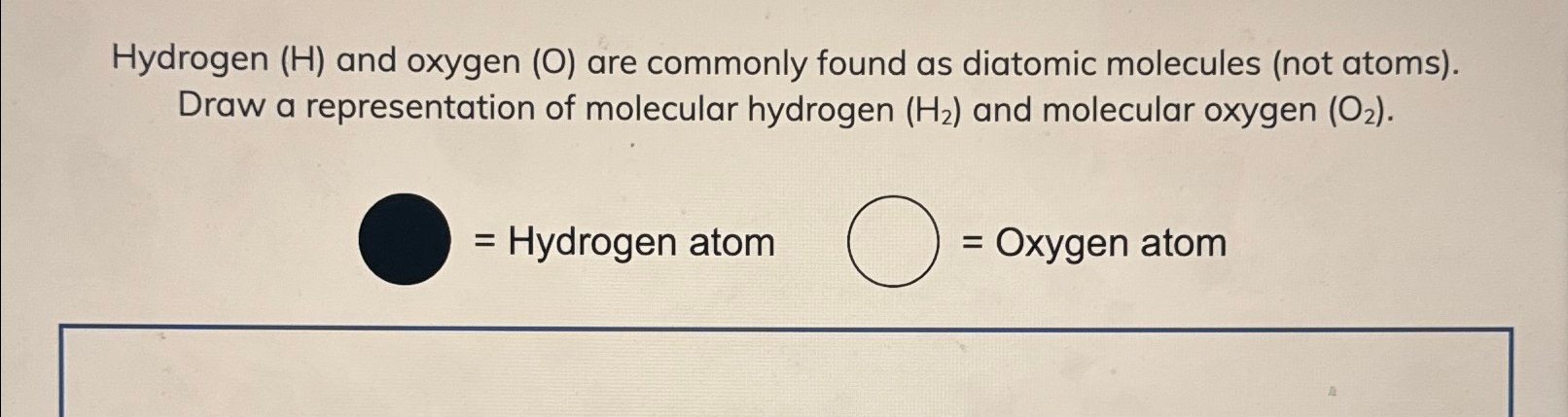Solved Hydrogen (H) and oxygen (O) are commonly found as | Chegg.com