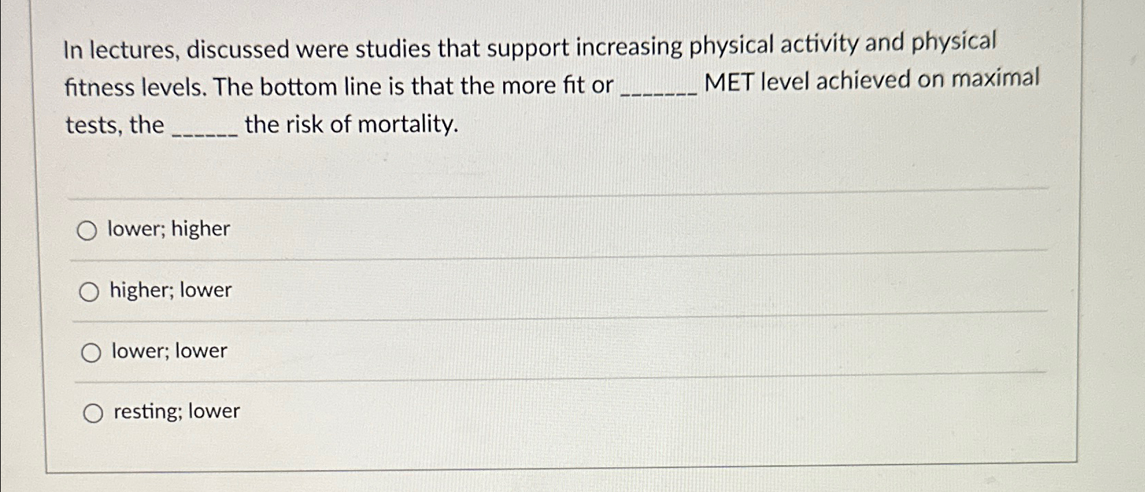 Solved In lectures, discussed were studies that support | Chegg.com