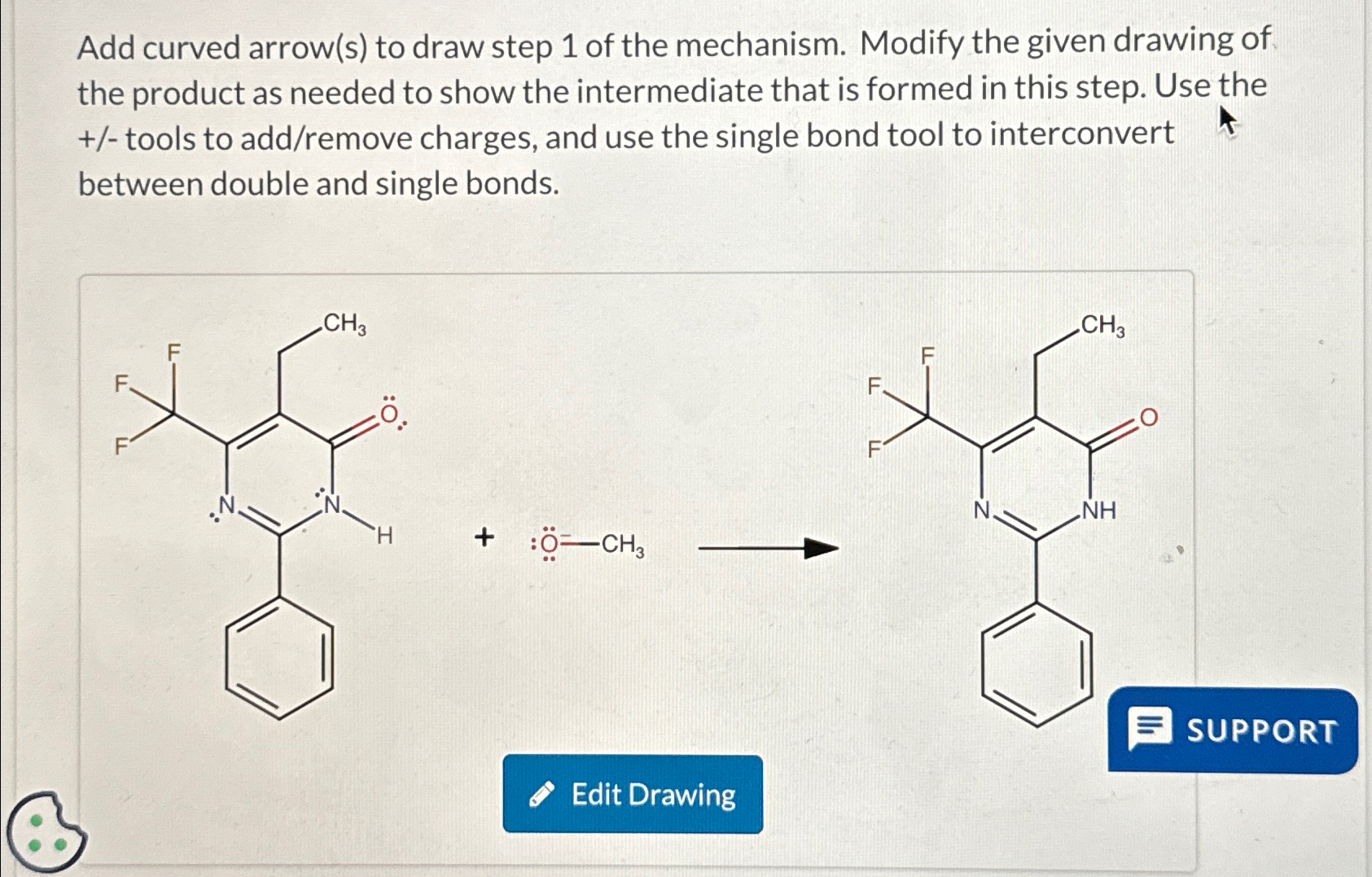 Solved Add curved arrow(s) ﻿to draw step 1 ﻿of the | Chegg.com
