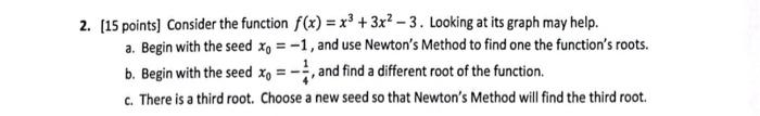 Solved Newton's Method is a technique for finding the roots | Chegg.com