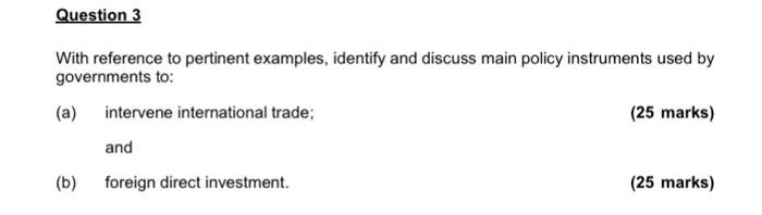 Solved Question 3 With reference to pertinent examples, | Chegg.com