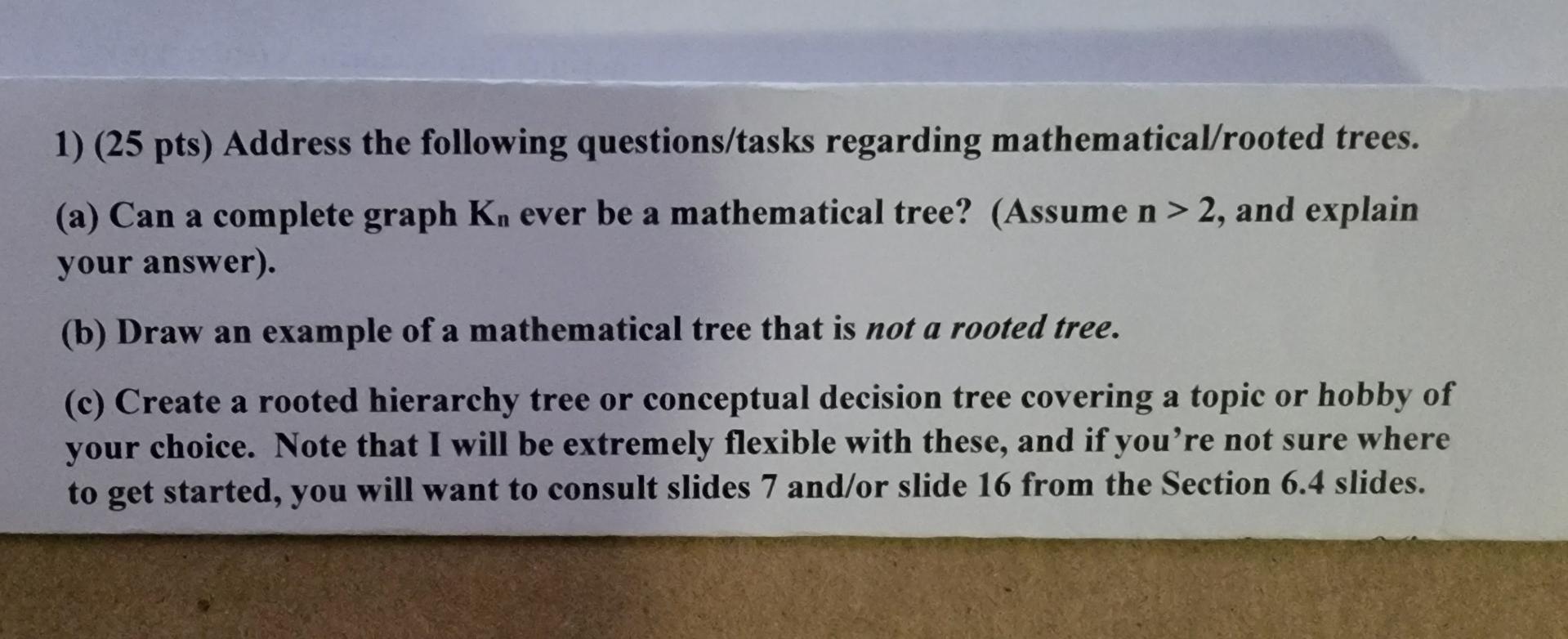 Solved 1) (25 pts) Address the following questions/tasks | Chegg.com