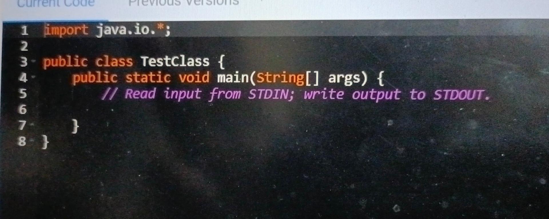 Solved 1 import java.io.* 2 3 - public class Testclass \{ 4 | Chegg.com