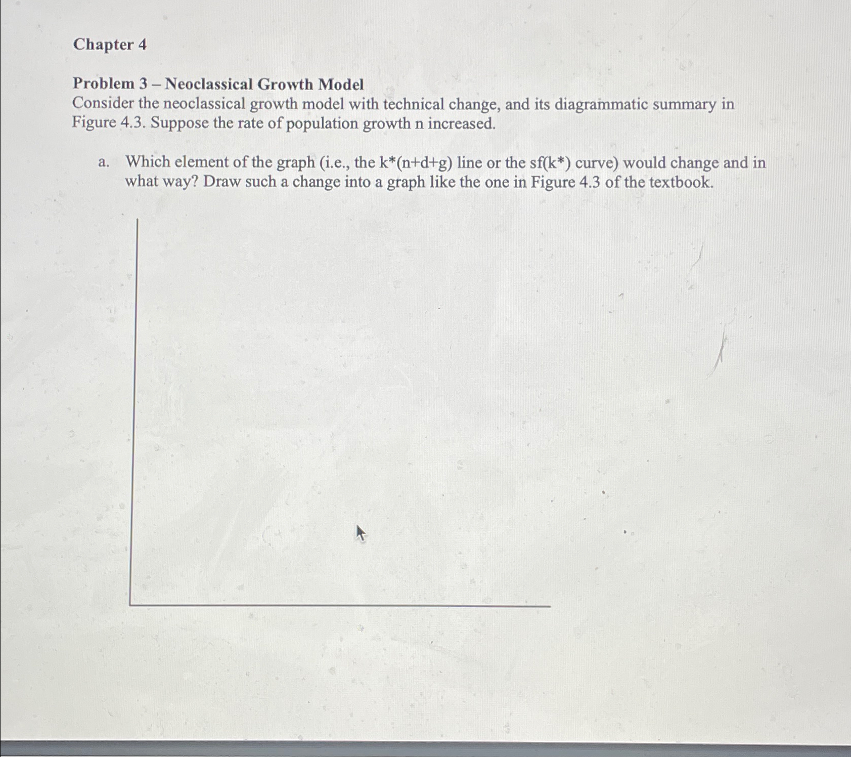 Solved Chapter 4Problem 3 - ﻿Neoclassical Growth | Chegg.com