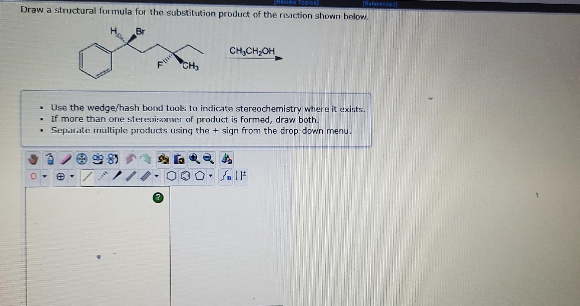 Draw a structural formula for the substitution | Chegg.com