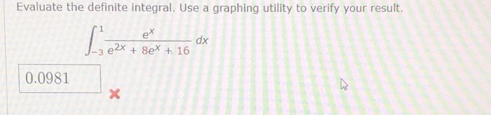 Solved Evaluate the definite integral. Use a graphing | Chegg.com