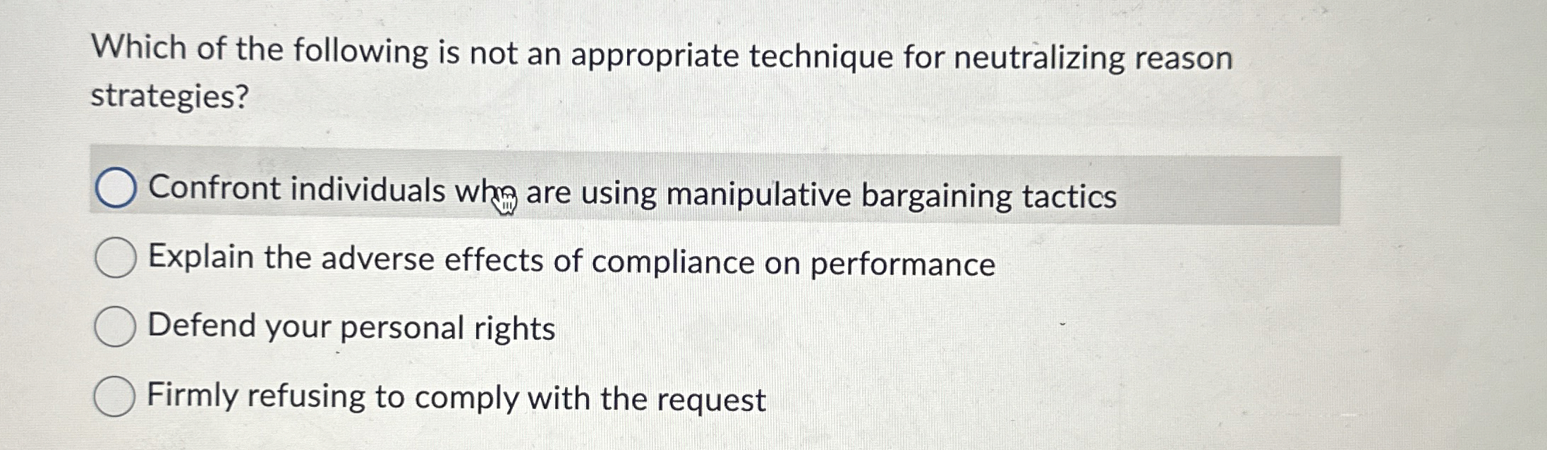 Solved Which of the following is not an appropriate | Chegg.com