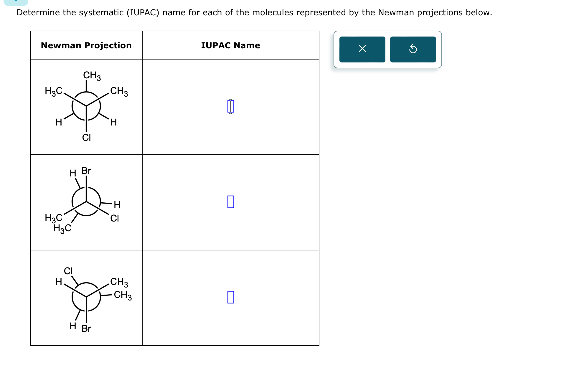 Determine the systematic (IUPAC) ﻿name for each of | Chegg.com