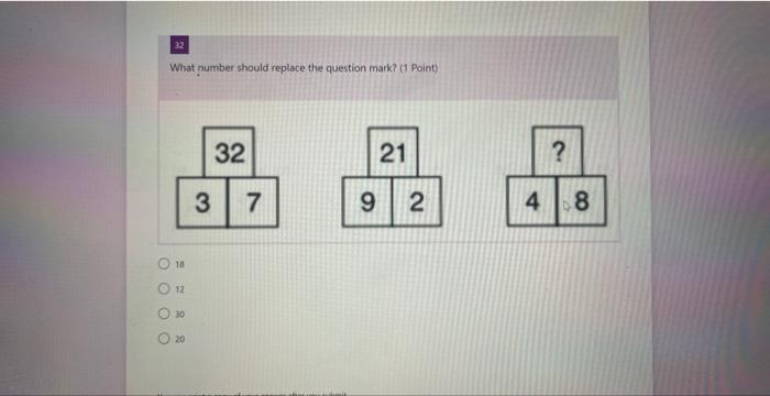Solved What number should replace the question mark? (1. | Chegg.com