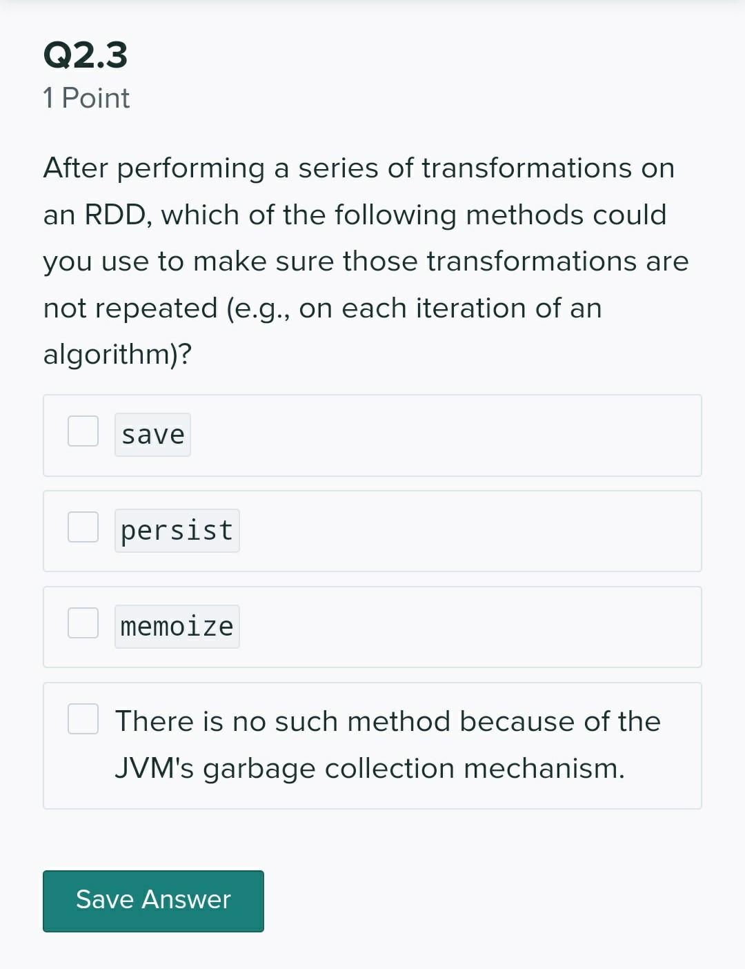 Solved Q2 Transformations and actions 5 Points Q2.1 1 Point | Chegg.com