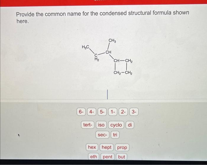 Condensed Structural Diagram For Methylpropene Solved 5. Dra