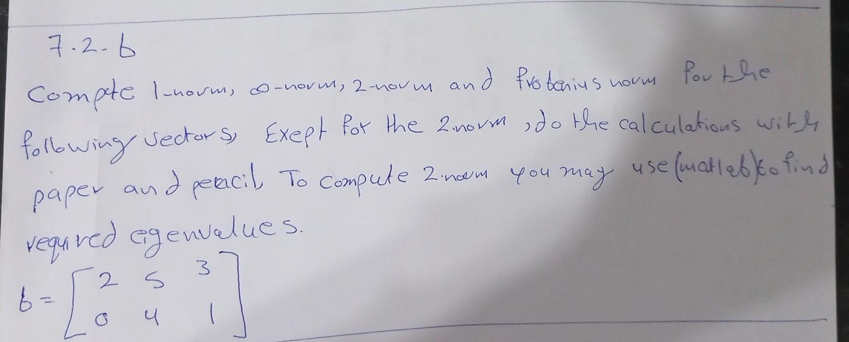 Solved 2.norm by Matlab with the commands please , norm 1 | Chegg.com