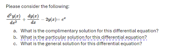 Solved Please consider the | Chegg.com