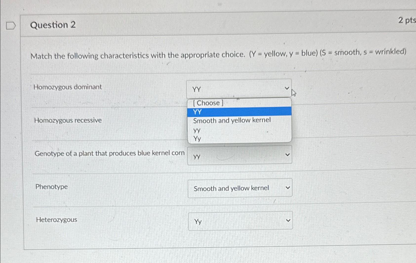 Solved Question 22 ﻿ptsMatch the following characteristics | Chegg.com