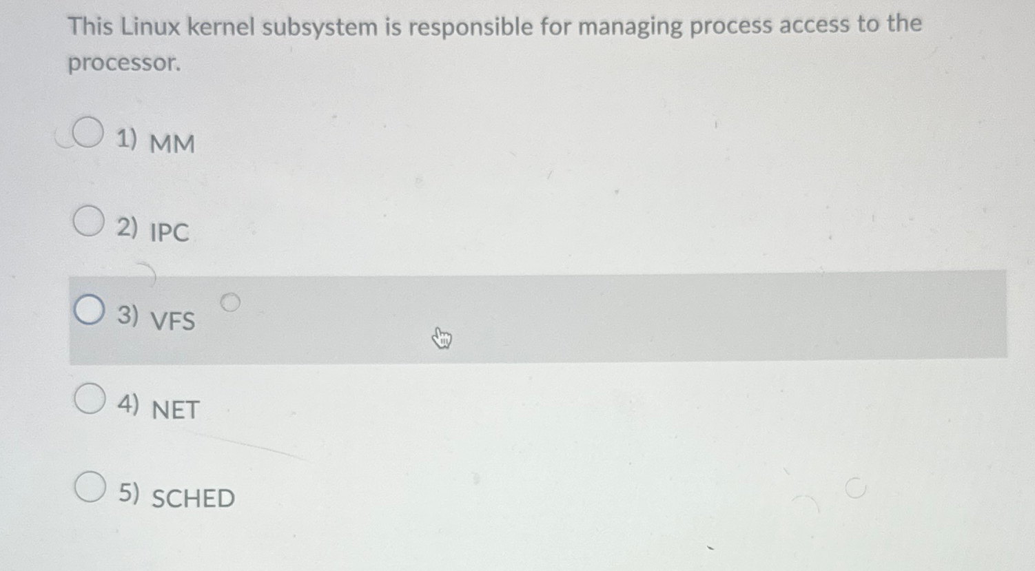 Solved This Linux kernel subsystem is responsible for | Chegg.com