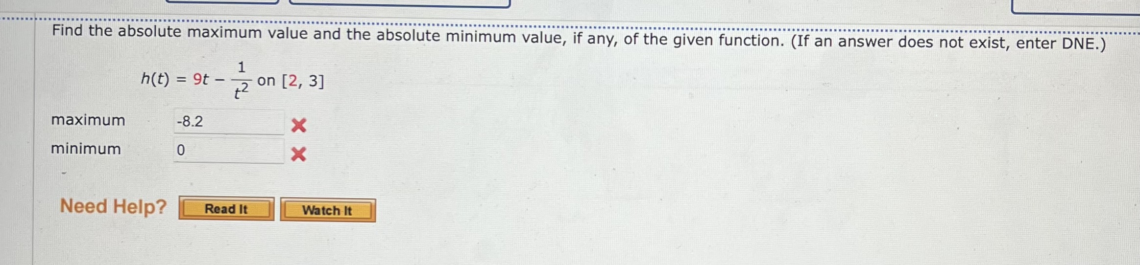 Solved Find the absolute maximum value and the absolute | Chegg.com