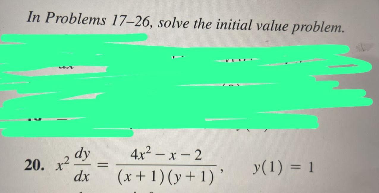 Solved In Problems 17 26 Solve The Initial Value Problem 6661