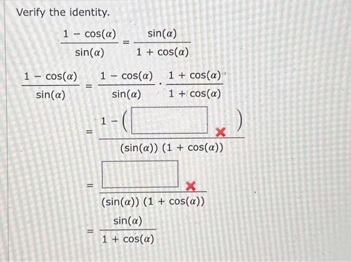Solved Verify the identity. 1−sin2(y)1=1+tan2(y) Use a | Chegg.com
