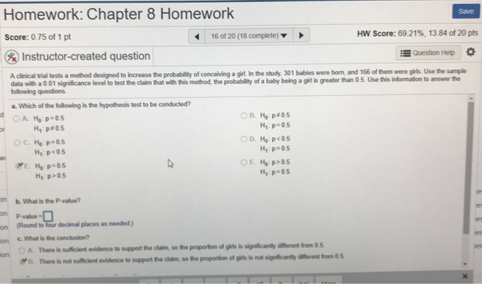 Solved Homework Chapter 8 Homework Save Hw Score 6921