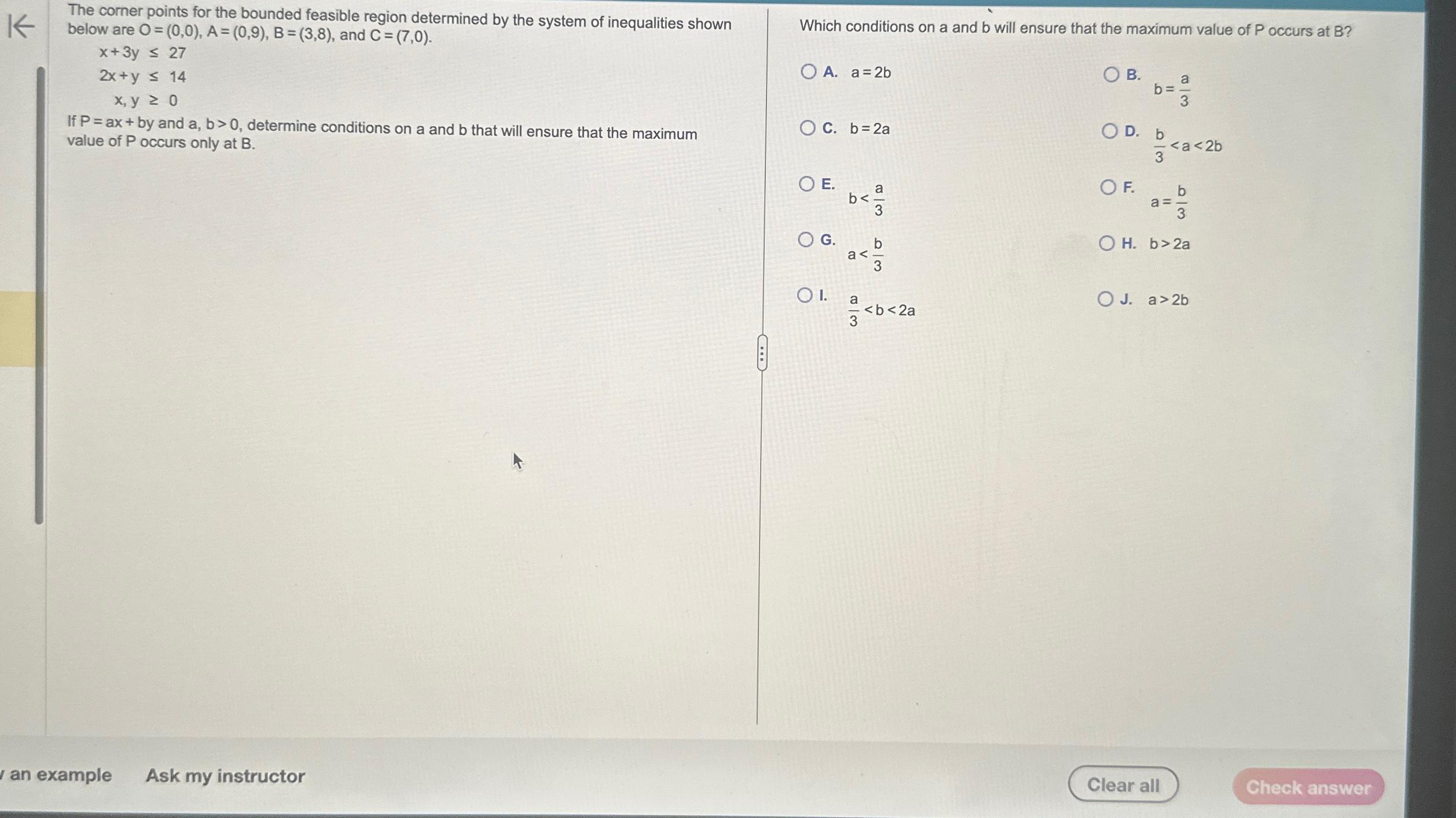Solved The corner points for the bounded feasible region | Chegg.com