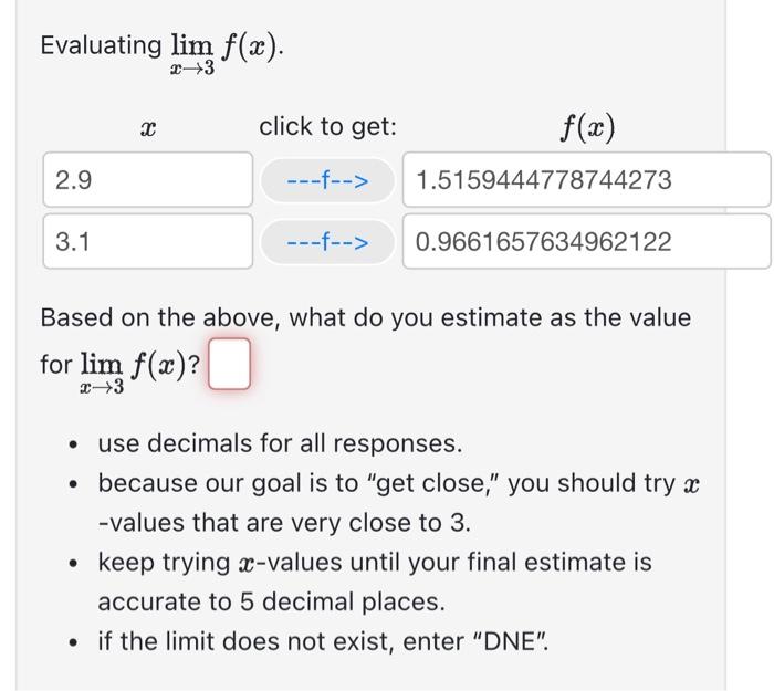 Solved Practice Evaluating limx→6x−67 \begin{tabular}{cccc} | Chegg.com