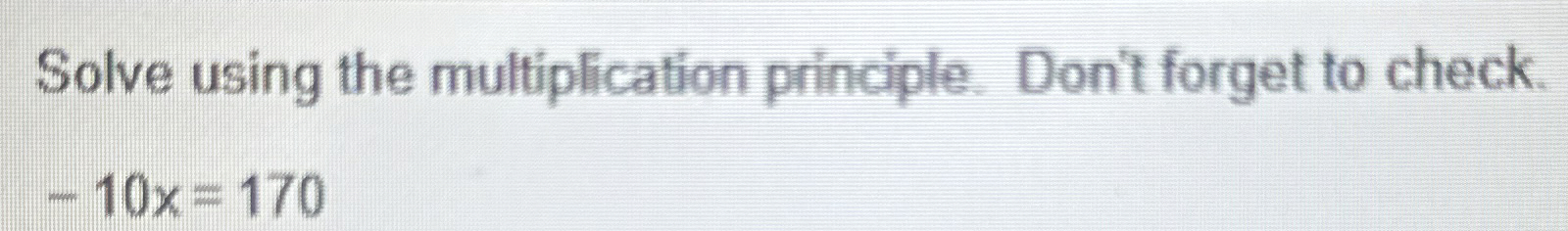 Solved How to solve Solve using the multiplication | Chegg.com