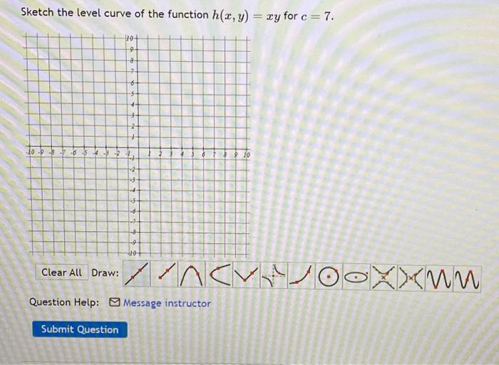 Solved Sketch the level curve of the function h(x,y)=xy for | Chegg.com