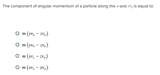 Solved The component of ﻿angular momentum of ﻿a particle | Chegg.com