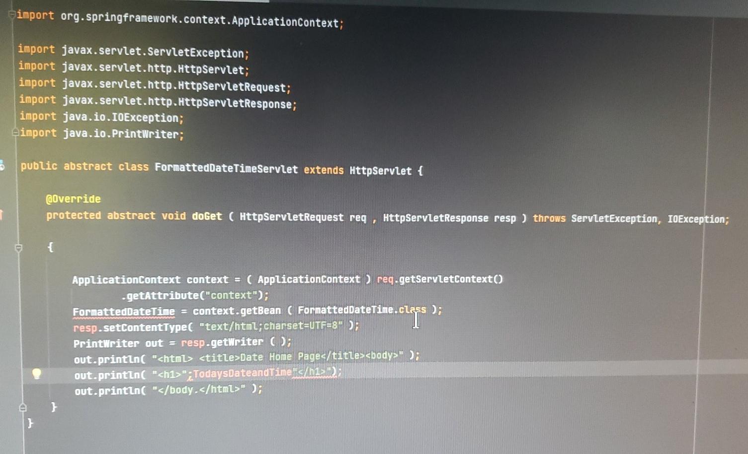 Solved Fimport org.springframework.context. | Chegg.com