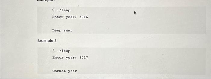 Solved O Task C. A leap year or a common year? Introducing | Chegg.com