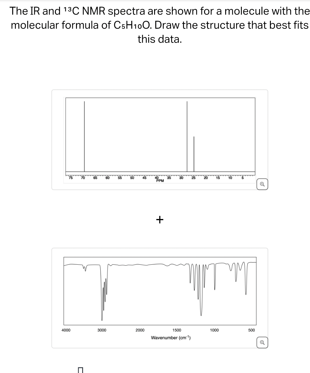 Solved The IR and ?13C ﻿NMR spectra are shown for a molecule | Chegg.com